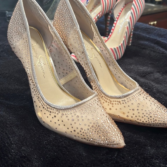 Jessica Simpson | Shoes | Crystal Jessica Simpson 6 Rhinestone Rise ...